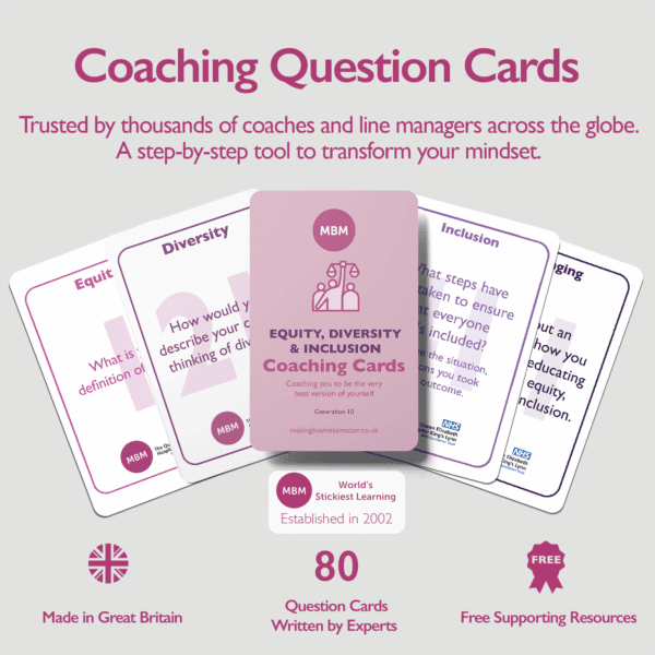 NHS Equity, Diversity and Inclusion Coaching Cards by MBM